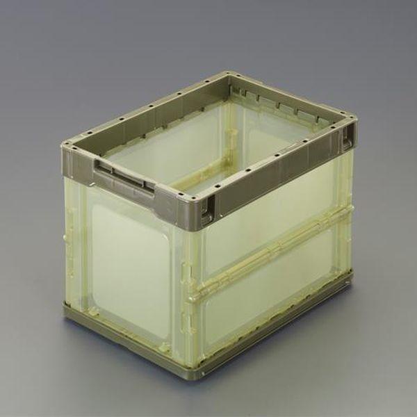 ●容量(L)…20.5●外寸(mm)…366×264×272●内寸…336×232×266(H)mm●入数…1個●材質…ポリプロピレン●色…透明OD●圧縮荷重…4.49kN(458kgf)●折りたたみ時全高…70mm●ふた無しタイプ●４辺に...