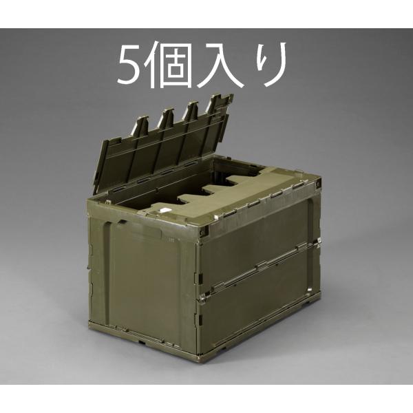 ●容量:92.2L●サイズ（外寸）:649×439×340（H）mm●サイズ（内寸）:600×406×390（H）mm●有効内寸:599×404×381（H）mm●カラー:ODグリーン●材質:ポリプロピレン●折りたたみ時全高:91mm●入数...