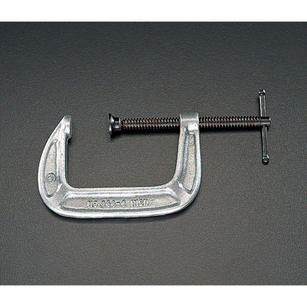 口の開き(mm)：0〜63口の深さ(mm)：37荷重(kgf)：385スピンドル径：3/8""材質：ダクタイル鋳鉄、亜鉛メッキスイベルヘッド付スイベルパッドはしっかりとネジに取付けられており、自由に好きな位置に調節できます。全体にネジ山が切...