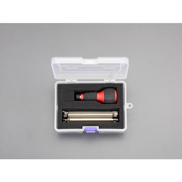 [セット内容]：10点セットラチェットハンドル：95mmハンドル六角対辺：1/4""ヘクスローブビット：T7・T8・T9・T10・T15・T20・T25・T27・T30ビット全長：125mm樹脂ケース付EA564AL-8EA564AL-8ヤ...