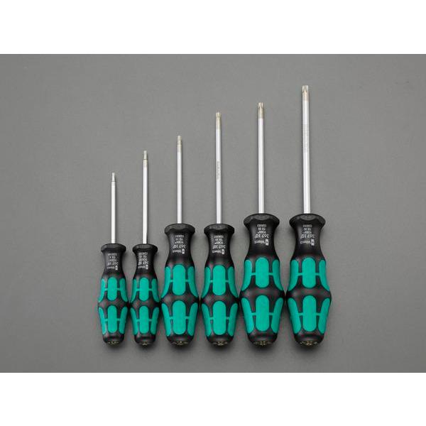 <セット内容>:6本組サイズ×軸径×軸長:T8×3.5×60mmT10×4.0×80mmT15×4.0×80mmT20×4.5×100mmT25×5.0×100mmT30×6.0×115mm先端ホールド機能付工具袋付工具袋は予告...