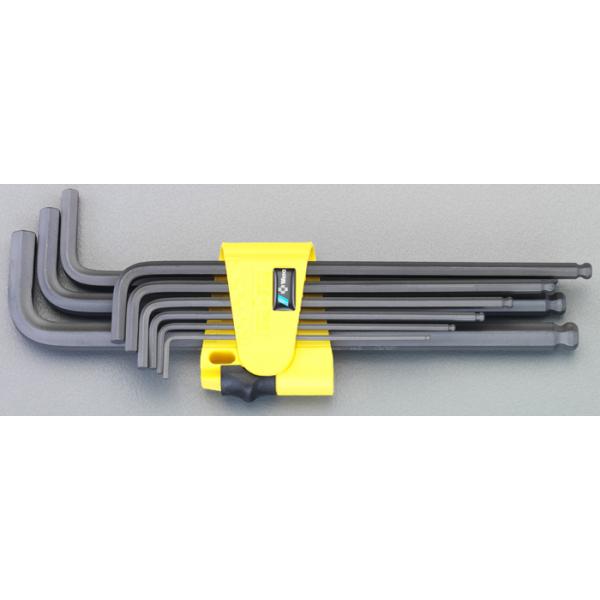 ●サイズ…5/64"・3/32"・1/8"・5/32"・3/16"・7/32"・1/4"・5/16"・3/8"●軸長…100〜212mm9本組ボールポイント付　EA573VB-190000012072050ヤフー SP店