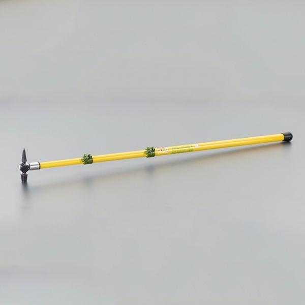 全重量(g)：492頭径：23mm全長(mm)：662〜1500材質：FRP（操作棒部）使用継管外径寸法：最小径：φ20mm 最大径：φ26mm高度な絶縁体です。伸縮式で高所の点検作業に最適です。ファイバーグラス柄伸縮式で携帯に便利です。ジ...