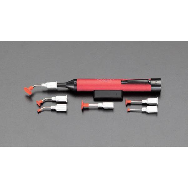 ●ノズル…ストレート、ベンド 各3個●カップ径…3.18mm・6.35mm・9.53mm 各2個●ノズル全長…30mm●カラー…レッド●本体全長…110mm●替シリコンカップ…・EA595EV-61〜73ノズルは、シリコンカップ付本体全長は...