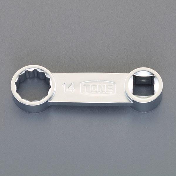 差込角：3/8""対辺(mm)：11全長(mm)：68重量(g)：36サイズ(mm)：S：11 T1：8.0 T2：1112ポイント差込角3/8""のトルクレンチやスピンナーハンドルと併用して下さい。奥所・狭所での作業に最適です。入数：1個...