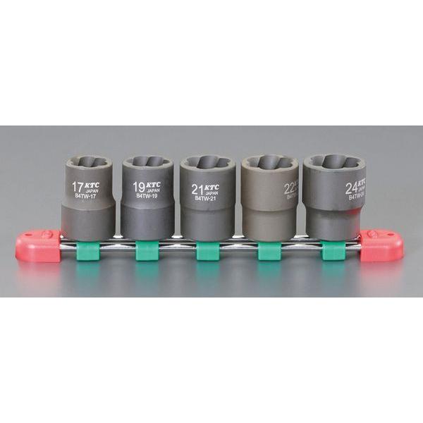 材質：工具鋼右ねじ専用ツイスト形状の歯が損傷したボルトやナットにかみ込み、簡単に取り外しができます。差込角：1/2￥""外径(mm)：28.4全長(mm)：42適合サイズ：19mm入数：1個EA618RK-202EA618RK-202ヤフー...