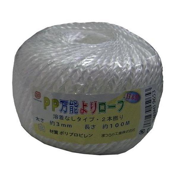●径…φ3mm●長さ…100m●色…白●材質…ポリプロピレン●2本より、溶着なしタイプ●軽量な結束や荷造りに。●よりを戻せば吊るし柿用ロープにも使用できます。EA628PR-35EA628PR-35ヤフー SP店