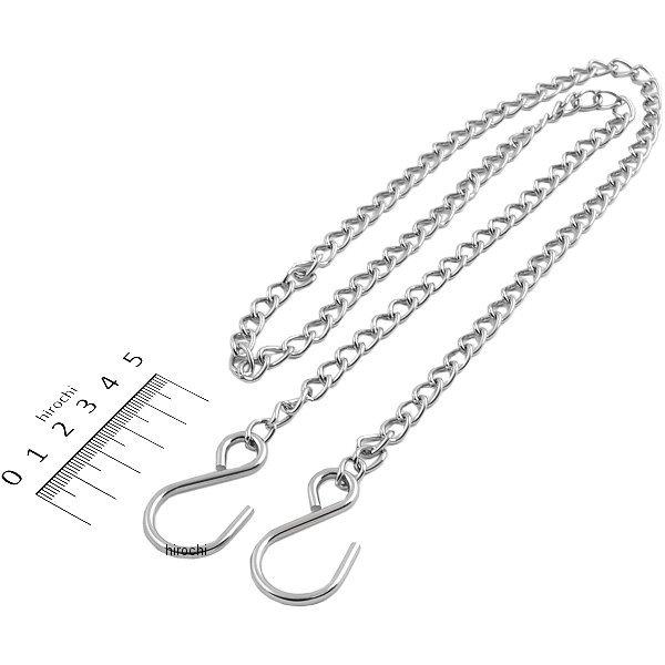 ●セット内容:両端Sフック付きワイドマンテルチェーン（1本）●材質:鉄（クロムメッキ）●チェーン長:800mm●チェーン線径:1.6mm●使用荷重:25kg●Sフック部内径:16mm両端に金具がセット済みですのですぐに使用できます。EA62...