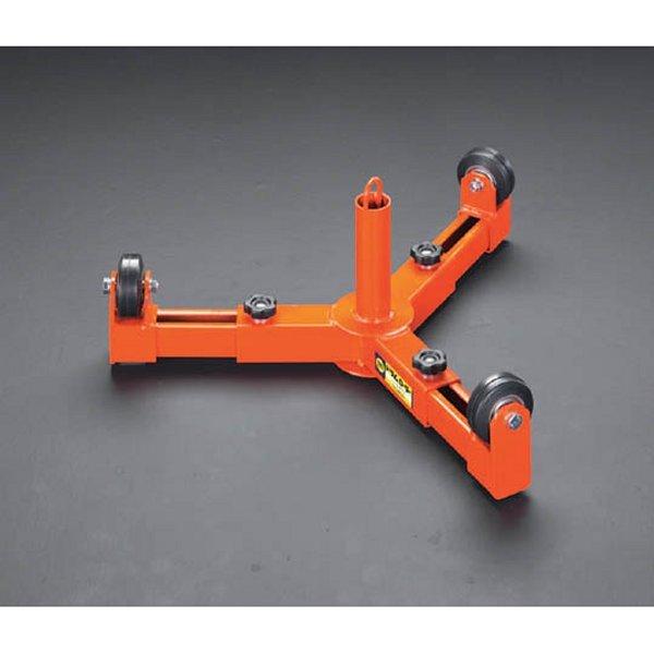 サイズ：φ440から620X250(H)mmゴム車輪径：75mm耐荷重：300kg軸径：42.7mm最大使用ドラム径：950mm重量：7.2kgドラム固定幅：調整可能ドラムの径に合わせてドラムローラーの脚部をスライドさせて調節でき安定した作...