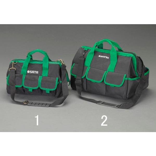 材質：ポリエステル(900デニール)サイズ(mm)：360×300×230(H)ショルダーベルト付内側ポケットは補強付きで、工具を豊富に収納できます。EA683ZK-1EA683ZK-1ヤフー SP店