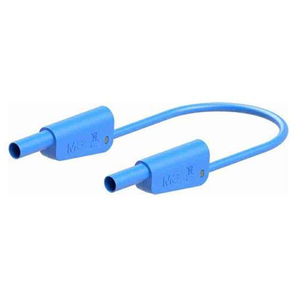 ●全長…250mm●色…青●プラグ径…φ4mm●定格電圧…1,000V(CATIII)600V(CATII)●定格電流…32A●プラグ材質…金●ケーブル材質…PVC●フレキシブルなケーブルの両端に絶縁スリーブが付いたスタック接続可能なφ4m...
