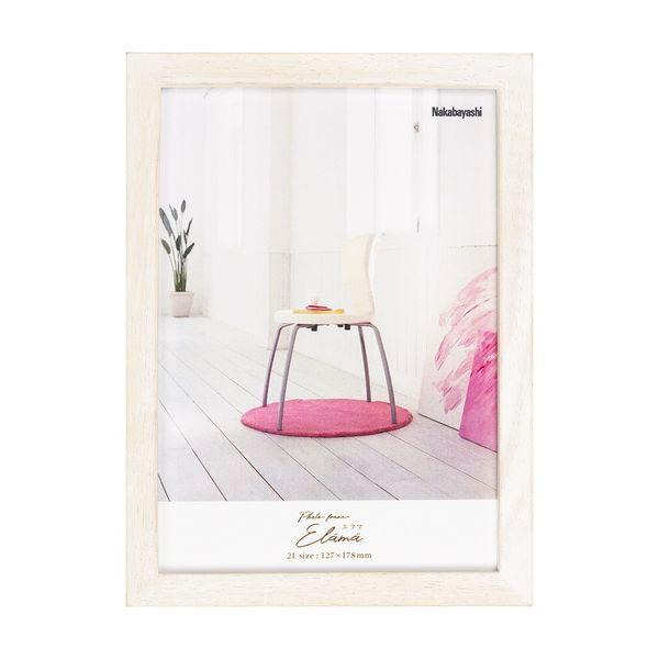 規格：2L判収納用紙サイズ：178×127mmカラー：ホワイト材質：木製（ラバーウッド）付属品：スタンド付（縦置き、横置き両用）　吊り金具付ぬくもりを感じる天然木を使用したフォトフレーム入数：1枚EA761LP-14200001233585...