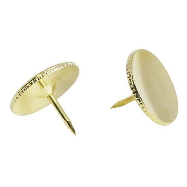 ●サイズ…φ11×7mm●入数…約60本●材質…圧延鋼板、鉄線●表面真鍮メッキ●押部が凹型の画鋲。●押し易さをを追求した品質至上の画鋲。●画鋲抜取器（ピントル）付き。●ヘッドの凹みが指に優しくフィット。押しやすく抜き取りも簡単です。●日本製...