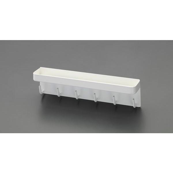 材質：スチール(粉体塗装) 耐荷重 (kg)：2サイズ (W×D×H)mm：245×45×60口幅(mm)：16印鑑などの小物が置けるトレー付で便利です。強力マグネット式EA762FG-510EA762FG-510