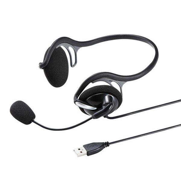 メーカー：サンワサプライ型番：MM-HSU05BKヘッドホン部　形式：ダイナミック型30mm（ステレオ）ヘッドホン部　周波数特性：20〜20000Hzマイクロホン部　形式：コンデンサータイプマイクロホン部　指向性：無（全）指向性マイクロホン...