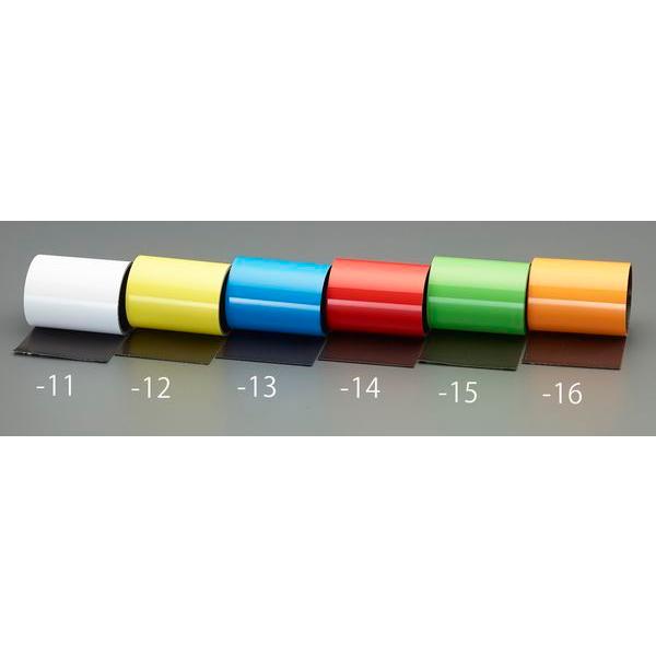 材質：フェライト＋エラストマー(表面PETフィルム)吸着力：35gf/cm2色：黄着磁：片面幅×厚さ(mm)：100×0.8長さ(m)：1入数：1巻EA781BT-12EA781BT-12ヤフー SP店