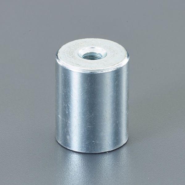 吸着力：80(8.0kgf)サイズ(mm)：φ25×35ねじサイズ：M6材質：磁石：Alnico5 本体：軟鋼(亜鉛メッキ) スペーサー：真鍮使用温度：220℃以下重量(g)：250耐食性に優れています。入数：1個EA781EF-57000...