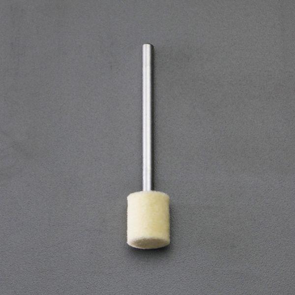 直径(mm)：12高さ(mm)：15推奨回転数：3,300〜13,300rpm軸径：3.0mm全長(mm)：55材質：フェルト適合材質：スチール、ステンレス、アルミニウム、鋳鉄、チタニウムハードタイプ入数：1本EA819GB-209EA81...