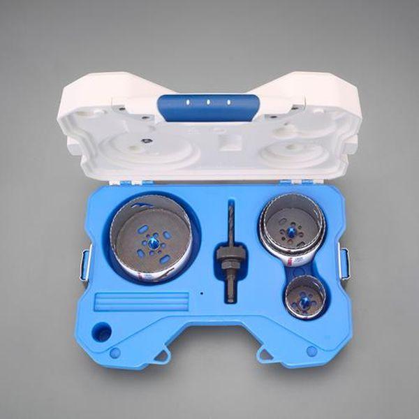 ●ホールソー…51・76・86・105mm●アーバー1本●ステンレスから木材まで様々な材料の切削が可能●T3テクノロジーで耐久性大幅向上●広いスリットで切り屑を簡単に排出●ツバ無しタイプで2×4材も貫通（20mm以上）EA823LD-2EA...