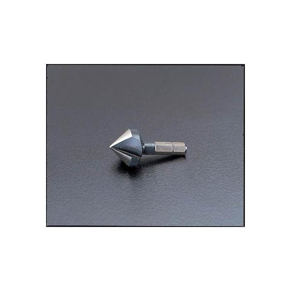 ●材質…HSS(ハイス)●面取角度…90°●溝数…3本●六角シャンク…1/4"(6.35mm)●最大径…20.5mm●全長…43mm金属のカウンターシンク用ドライバードリル、電動ドリル又はEA827H-1（Hexビットハンドル）をつけて使用...