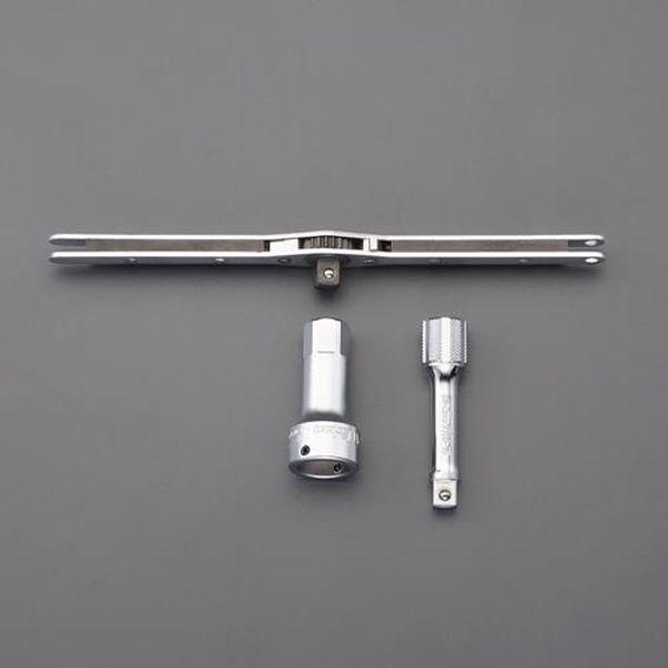 ●セット内容丸ダイス用ソケットT形ラチェットハンドルエクステンションバーケース●丸ダイス用ソケット・ダイス径…20mm・差込角…3/8""・六角対辺…17mm・全長…60mm・材質…クロムモリブデン（SCM430）・ダイス固定ねじ2本付・ラ...