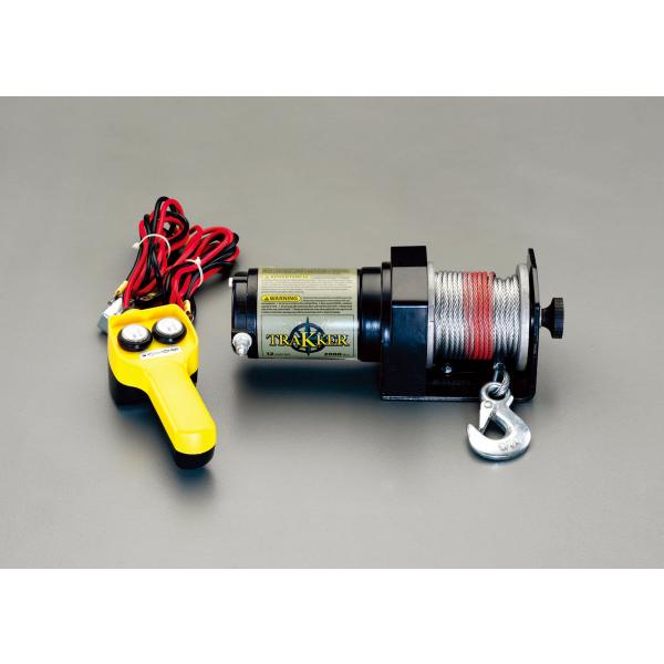 ●電源:DC12V●水平牽引能力:907kg●使用ワイヤー:φ4.7mm×15.2m●巻取スピード:4.5m/分(無負荷)●重量:5kg●サイズ:284×105×104(H)mm●電源コード長:出力側:1.67mコントローラー側:1.21m...