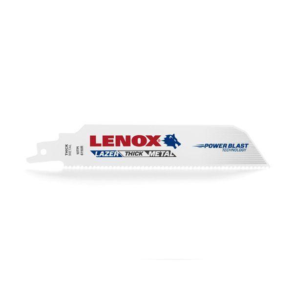 メーカー：LENOX（レノックス）型番：LXJP6110R全長(mm)：150幅：25mm厚み：1.1mm山数：10入数：5枚用途：鉄管・ステンレス管、構造用鋼（4.5〜12mm）速い切断と高い耐久性パワーブラストテクノロジーを採用した刃先...