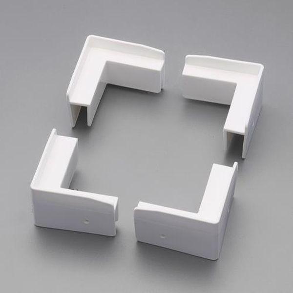 ●サイズ(mm)…70×70●カラー…白●材質…PP●適応板厚(mm)…5×10(S×W用)●入数…L2個　R2個(計4個)●下穴目印用の穴付き●リブ付●フレームの上から嵌め込み、リベット等で固定してください。EA911BG-15AEA91...