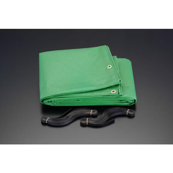 ●素材:エステル帆布、特殊樹脂防水●厚み:0.3mm●ゴムバンド(5m):3本●ゴムバンド幅:15mm●特長:耐久性・耐候性に優れており、完全防水です。車両用、船舶用、農業用、工業用、建築用、家庭用、レジャー用など各分野に幅広くご利用頂けま...