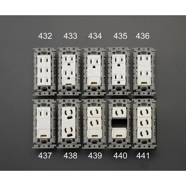 サイズ：50.1×110mm定格容量：15A・125V極数：2P×2個(アースターミナル付)絶縁枠EA940CD-436EA940CD-436ヤフー SP店