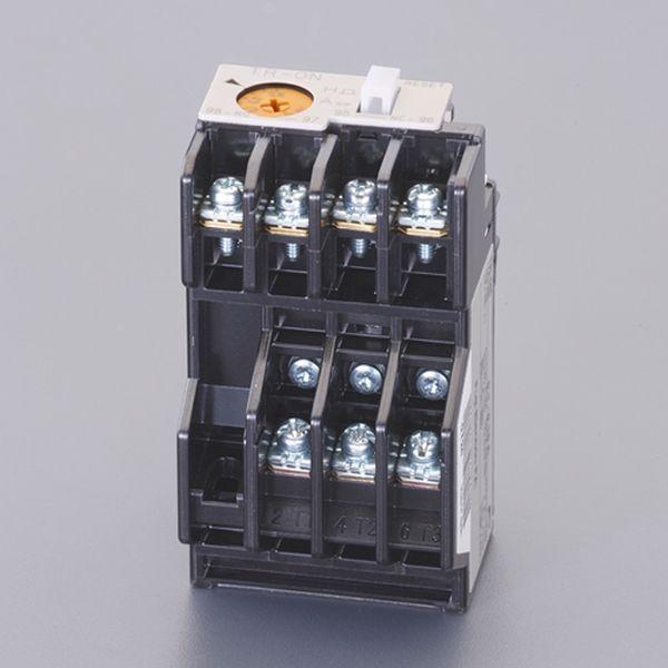 型式：TR-0N 1.7Aヒートエレメント定格整定範囲：1.7〜2.6A補助接点：1a1bヒートエレメント数：2バイメタルによる熱動形保護継電器として、モータの過負荷・拘束により焼損から保護します。リセット方式の手動、自動切換えができます。...