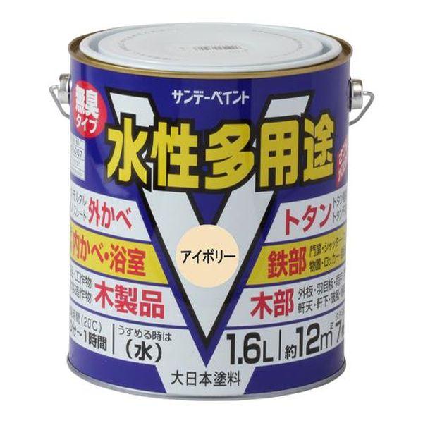 ●カラー…アイボリー●内容量…1.6L●乾燥時間（表面乾燥）…20℃：約45分冬期：約1.5時間●塗り面積(1回塗り)…約12m2●用途…鉄部、木部、トタン、外壁、内壁、サイディング、モルタル、ブロック、プラスチック、浴室、雨どいなど●うす...