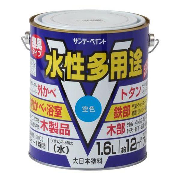 ●カラー…空色●内容量…1.6L●乾燥時間（表面乾燥）…20℃：約45分冬期：約1.5時間●塗り面積(1回塗り)…約12m2●用途…鉄部、木部、トタン、外壁、内壁、サイディング、モルタル、ブロック、プラスチック、浴室、雨どいなど●うすめ液…...