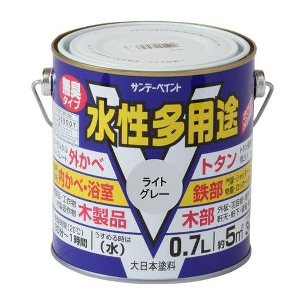 ●カラー…ライトグレー●内容量…0.7L●乾燥時間（表面乾燥）…20℃：約45分冬期：約1.5時間●塗り面積(1回塗り)…約5m2●用途…鉄部、木部、トタン、外壁、内壁、サイディング、モルタル、ブロック、プラスチック、浴室、雨どいなど●うす...