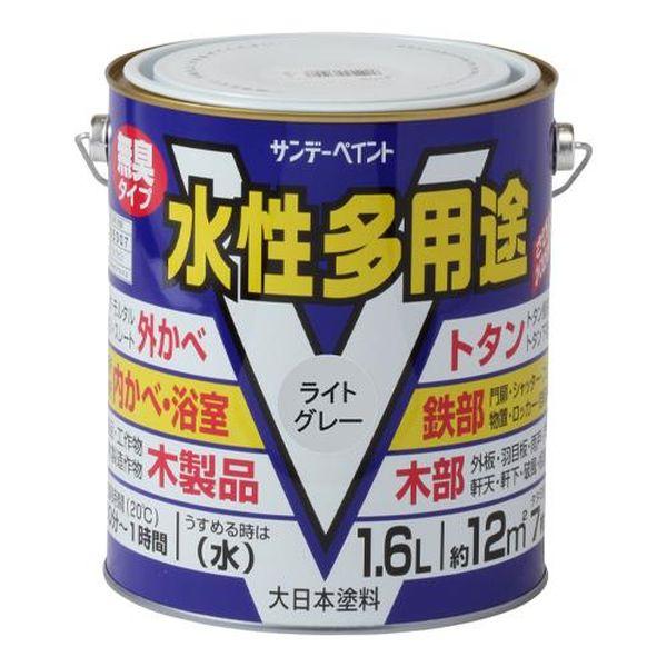 ●カラー…ライトグレー●内容量…1.6L●乾燥時間（表面乾燥）…20℃：約45分冬期：約1.5時間●塗り面積(1回塗り)…約12m2●用途…鉄部、木部、トタン、外壁、内壁、サイディング、モルタル、ブロック、プラスチック、浴室、雨どいなど●う...