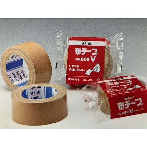 ●サイズ…25mm×25m●厚さ…0.22mm●色…ダンボール色●材質…基材：スフ布・PET粘着剤：ゴム系●用途…ダンボールケース、プラスチックケース、石油罐などの封かん、梱包粘着力を必要とする重梱包宅配用、引越梱包用●内芯径…76mm(3...