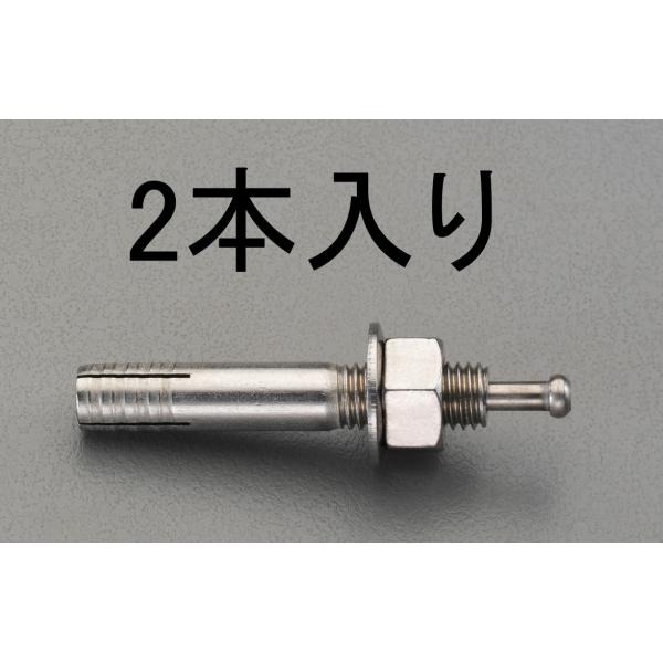 ●材質:ステンレス●ねじサイズ:M12●胴体外径:12.0mm●全長:70mm●ねじ長さ:25mm●下穴径:12.7mm●穿孔深さ:55mm●埋込深さ:45mm●最大荷重(引抜):6130N●最大荷重(せん断):22220N●締付けトルクの...