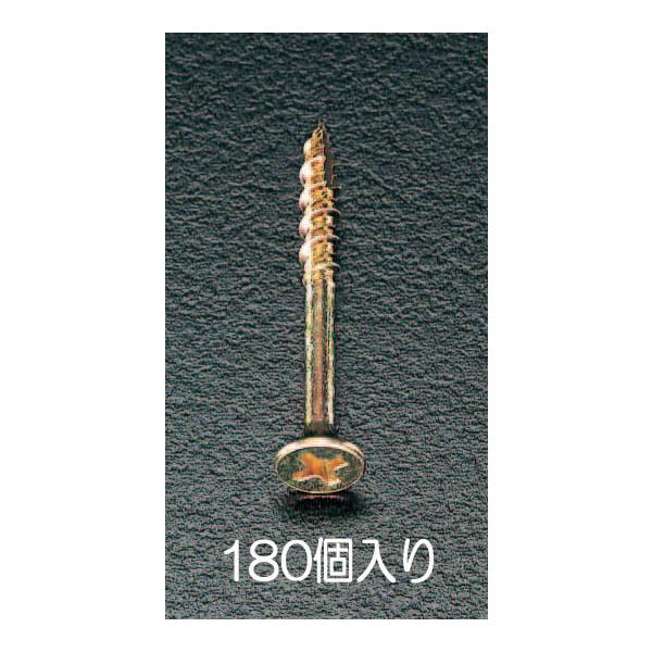 ●材質:鉄(クロメートメッキ)●頭形状:(+)皿頭●サイズ:3.8×45mm●入数:180個先端がカットされている為、喰い込みがすばらしい釘です。EA945VD-45000012040580ヤフー SP店