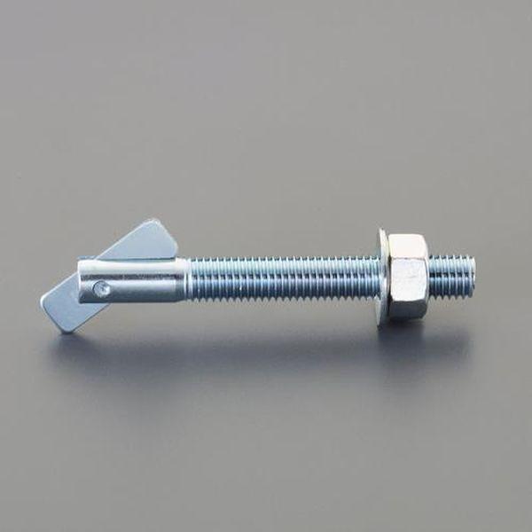 ●ねじサイズ…M8●下穴径(mm)…9.0●固定板厚(mm)…12〜43●入数…2本●材質…スチール製（三価クロメート処理）●座金付きナット仕様●本体とロールプレートが同径で、取付物をセットしたまま施工ができる●壁面・床面に施工可能●手摺・...