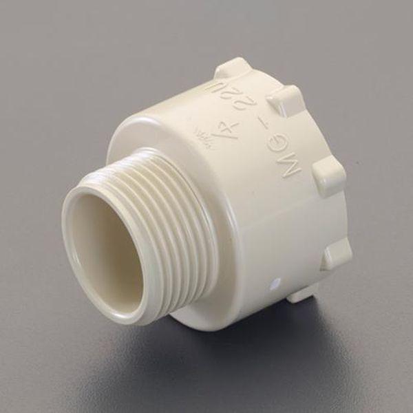 ●呼び…おねじ：CTG22(G3/4"")めねじ：CTG28(G1"")●材質…PVC●カラー…ベージュ●サイズ(mm)…φ38×36.7●重量(g)…14●CD管・PF管に1サイズ上の厚鋼電線管等を接続できるアダプターです。●※ケーブル工...