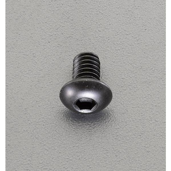 材質：ステンレス(SSブラックメッキ)サイズ：M5×10mm入数：4本並目ねじアルカリ性黒染めのため、ススが全く発生せず、光沢部品類の黒染めに最適です。EA949MS-510EA949MS-510