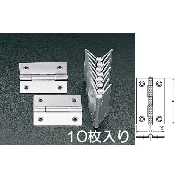 ●サイズ(mm):A:76、B:41、D:8.0●厚み:1mm●穴径:4.4mm●材質:ステンレス(SUS304)●仕上げ:バレル研磨仕上●穴数:6●入数:10枚木ねじ付EA951CH-76000012217873ヤフー SP店