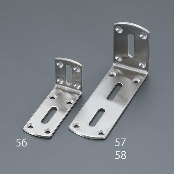 長さ×長さ(mm)：60×120幅(mm)：40厚み(mm)：3.0穴数：ビス穴8　長穴3ビス穴径：φ4.5mm長穴サイズ：短辺側長穴：7×24mm 長辺側長穴：7×30mm材質：ステンレスSUS304(ヘアライン仕上)長穴付きで取付時の微...