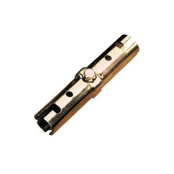 ●適用パイプ…48.6mm●サイズ…φ50×220●材質…スチール●重量…0.68kg●ピン加工パイプ接続用新型C型ジョイント●本体上部・下部にほぞをL字に切込んでいるため、ピン加工パイプには、より安全に使用できます。●本体上部・下部が一体...