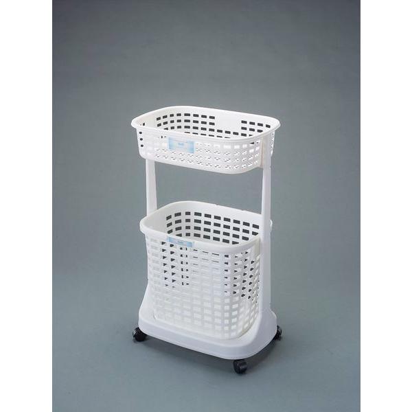 サイズ(W×D×H)mm：485×340×800材質：ポリプロピレン重量(kg)：2.0耐荷重：上段：約3kg、下段：約5kgキャスター：自在×4個浅型と深型で使い分けできます。キャスター付きなので移動もラクラク。入数：1個EA951FD-...