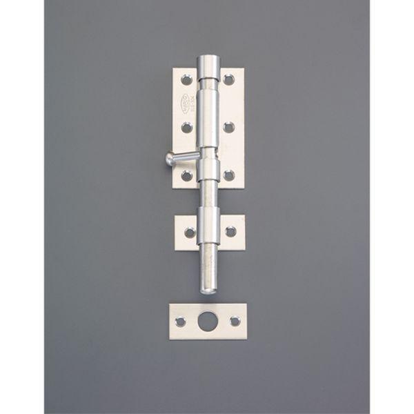 全長：100mm取付穴径：φ4.5穴、φ7皿サイズ(mm)：L1：55、L2：25、D：φ9、W：42、W1：16、P：41、P1：28、P2：28、H：24材質：ステンレス(SUS304)バレル研磨仕上取付ねじあり 皿木ネジ　3.1×20...