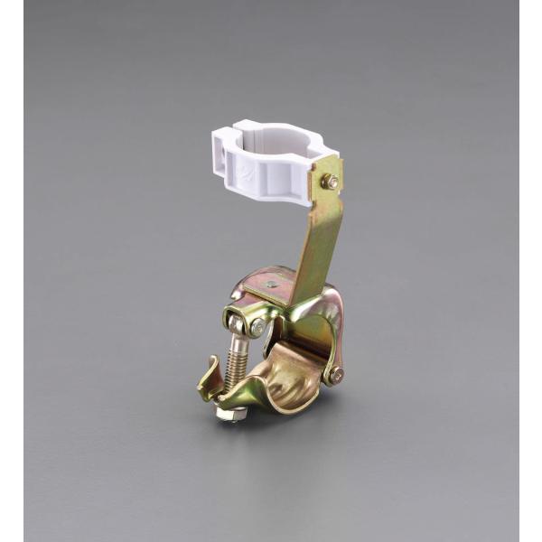 ●材質:鉄、塩ビ●高さ:153mm●クランプ径:48.6mm●ホルダー径:39.5-41mm●重量:約380ｇ工事保安灯用設置金具です。保安灯を単管φ48.6mmに取付る事ができます。ホルダーは90°毎に回転します。EA983FS-8100...