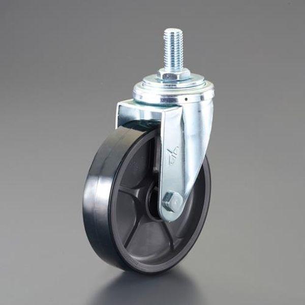 ●仕様…自在ストッパー無●車輪径×幅(mm)…150×35●取付高(mm)…194●ねじサイズ(ピッチ)…M20×40(2.5)●耐荷重(kg)…163●材質…金具：スチール(ユニクロームメッキ)車輪：ウレタン●取付ナット部…30mm●Ro...