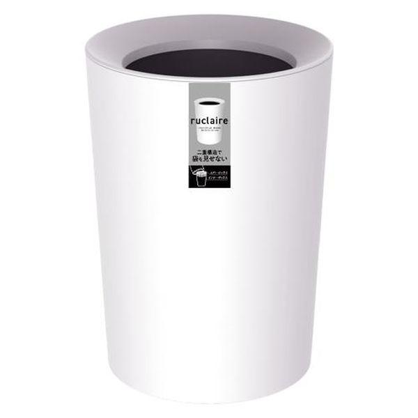 ●容量…6.7L●サイズ(mm)…φ222×318●色…白●重量…796g●入数…3個●材質…カバー：ポリプロピレン、ポリスチレン容器：ポリプロピレン●本体にゴミ袋をセット、上からカバーを被せるからごみ袋が見えない2重構造の屑入れ。●オフィ...