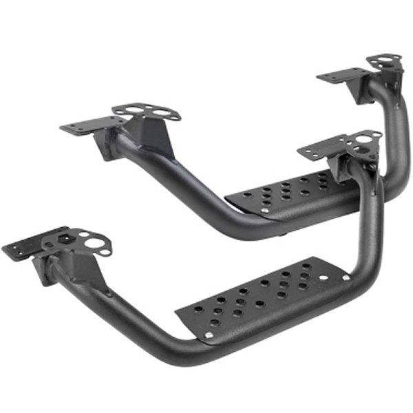 Go Rhino Dominator Extreme D6 SideSteps - Tex ブラック - 4in Drop Down Steps (2個)メーカー：Go Rhinoメーカー品番：D6410000T・掲載画像は、カタログより抜...